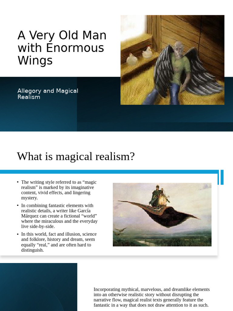 A Very Old Man With Enormous Wings | PDF | Religious Belief And Doctrine