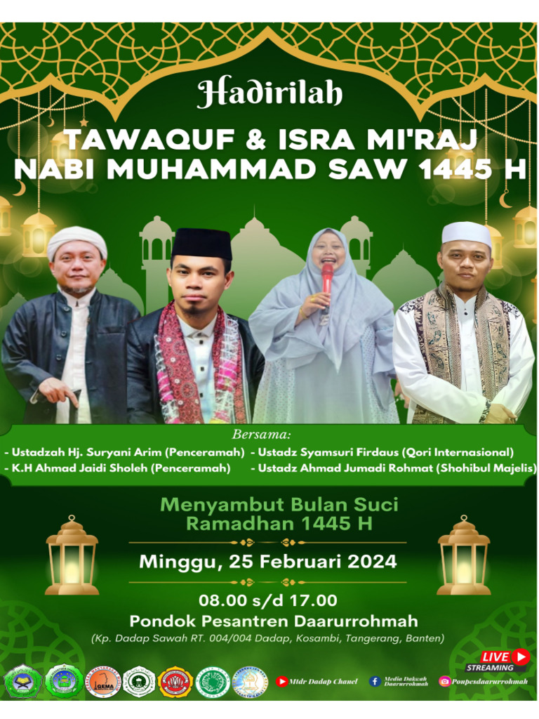 Tawaquf Isra Mi'Raj 1445 H 2x3 Meter | PDF