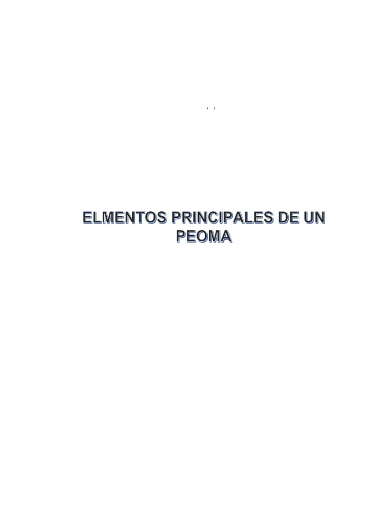 Ritmo en la poesía: tipos y características | PDF | Ritmo | Poesía
