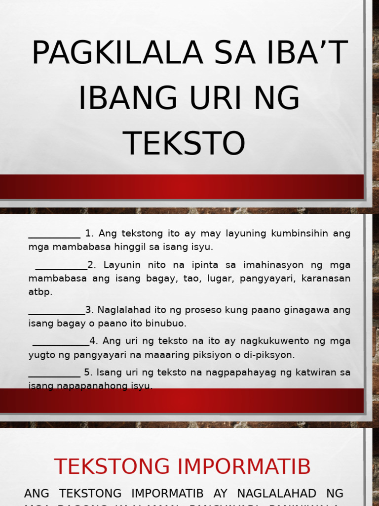 Week 1 Pagbasa | PDF