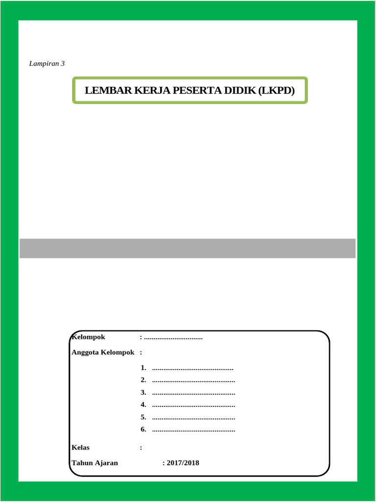 Contoh LKPD Dan Cara Hitung Validasi Kappa - Rini | PDF