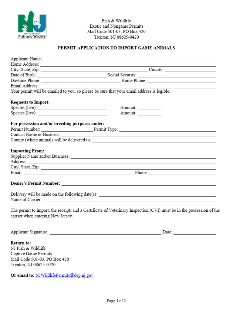 Application To Import Live Game Animals | PDF