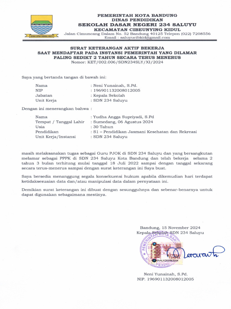 Ket Aktif Pak Angga | PDF