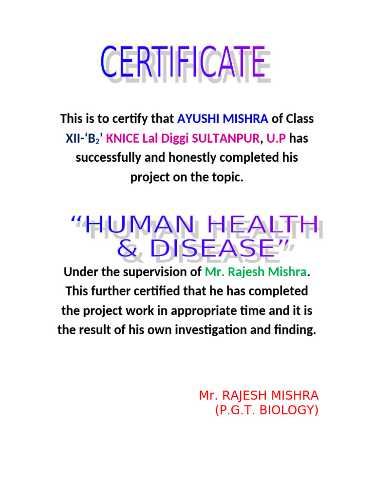 Knice Cert Bio | PDF