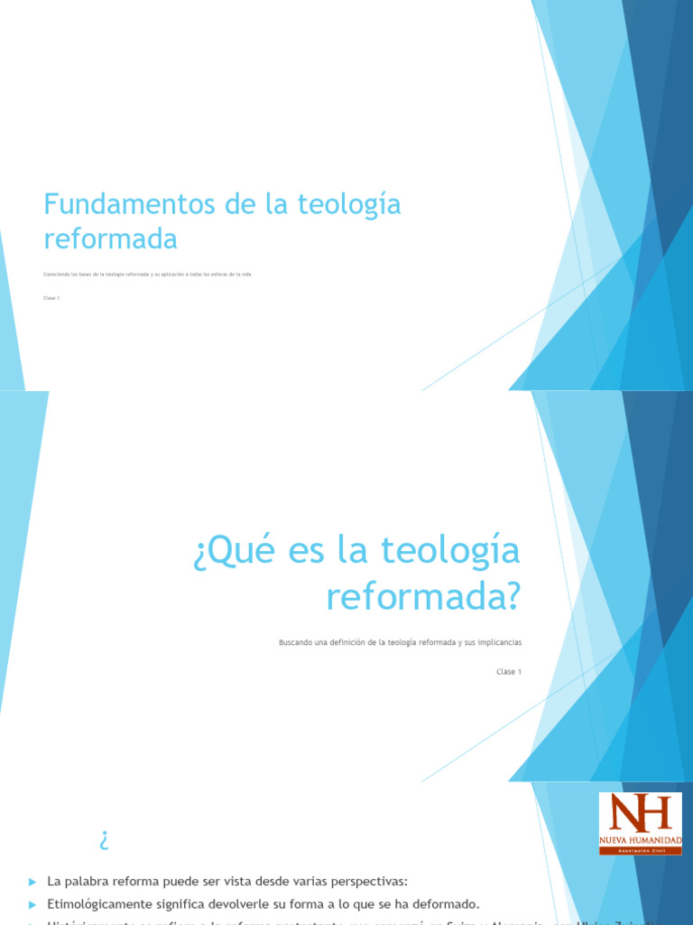 Fundamentos de la Teología Reformada | PDF | Biblia | protestantismo