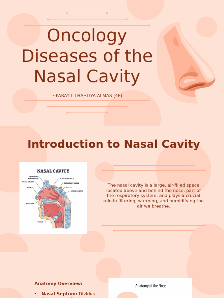 Oncology Diseases of Nasal Cavity | PDF | Cancer | Radiation Therapy