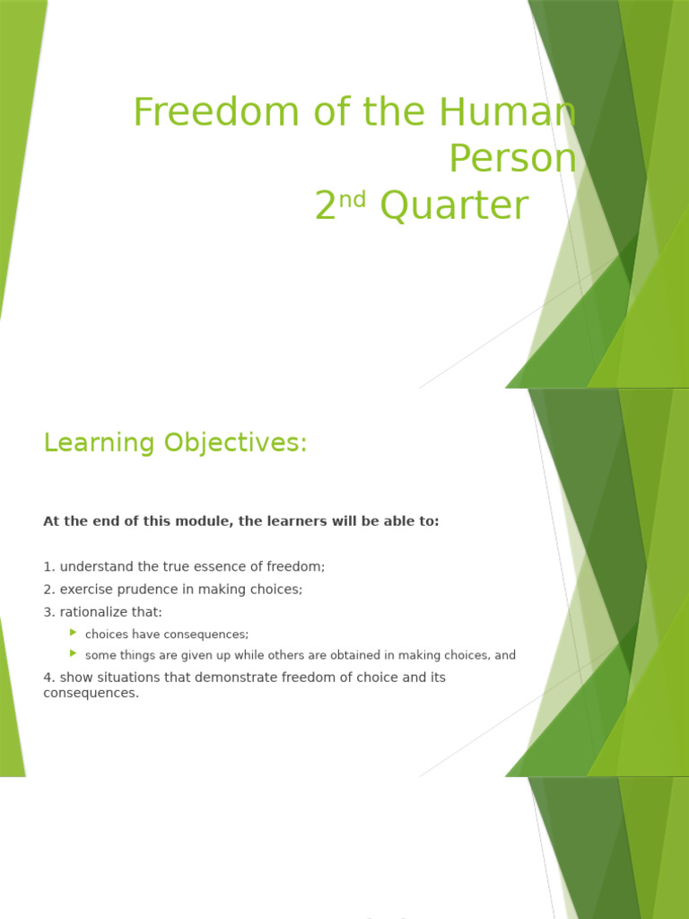 Understanding Human Freedom Concepts | PDF | Free Will | Learning