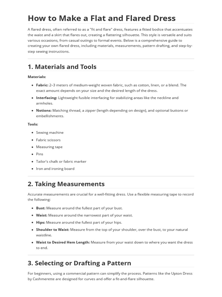 Dressmaking Guide for Beginners | PDF | Seam (Sewing) | Sewing