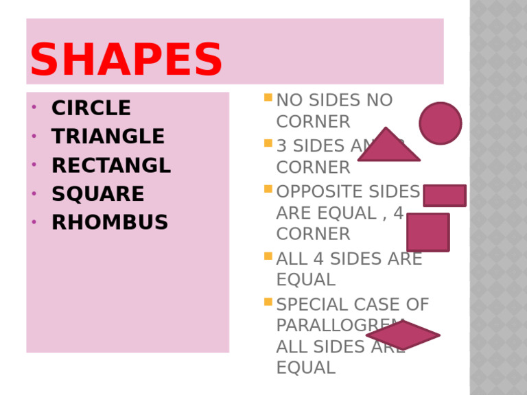 Basic Shapes and Their Properties | PDF