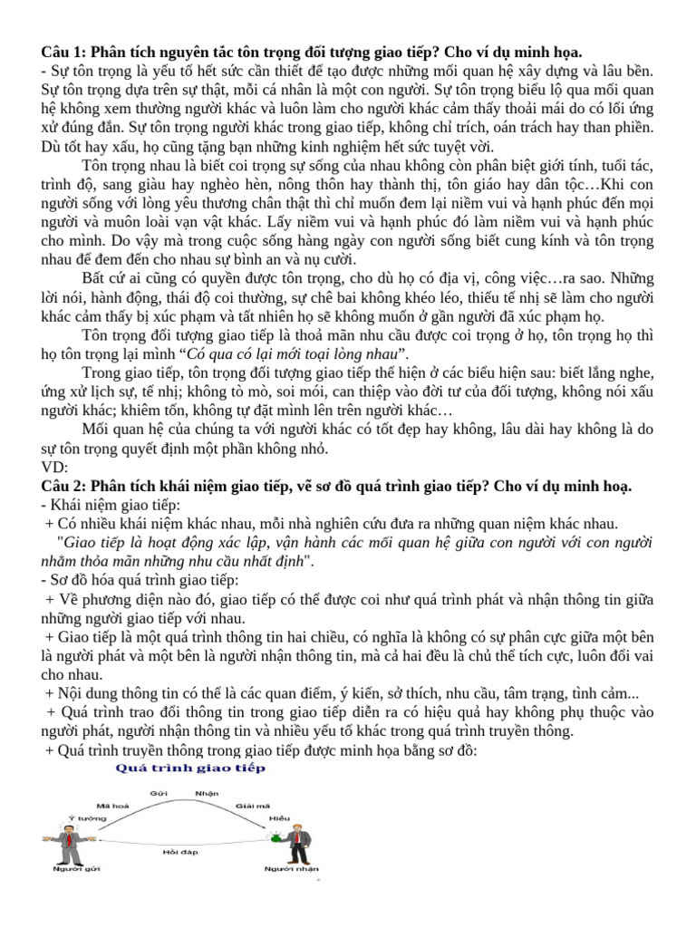 Ôn tập thi vấn đáp KNGT | PDF