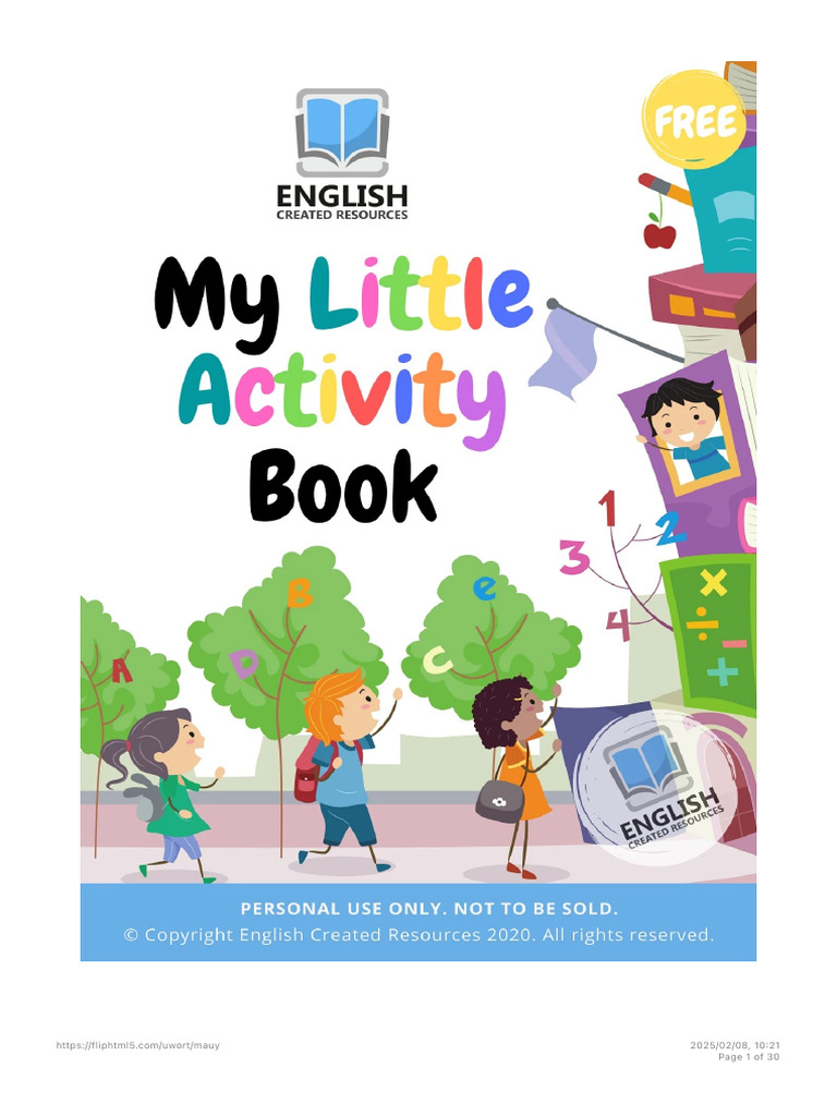 My Little Activity Book English Created Resources - Flipbook by Wawa ...
