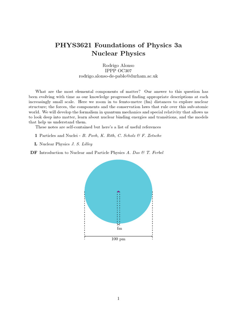 Nuclear Physics | PDF | Electronvolt | Cross Section (Physics)