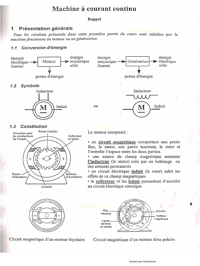 Cours 5 - Machine À Courant Continu | PDF
