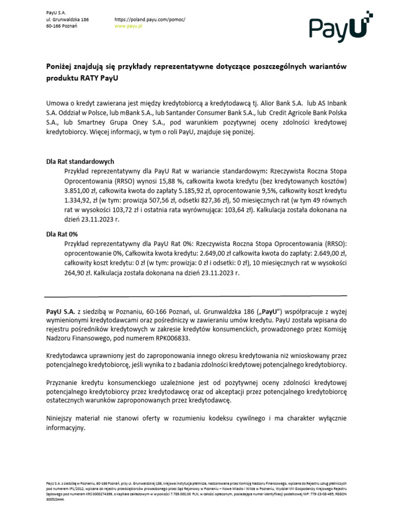 Przyklady-Reprezentatywne Ver.13 | PDF