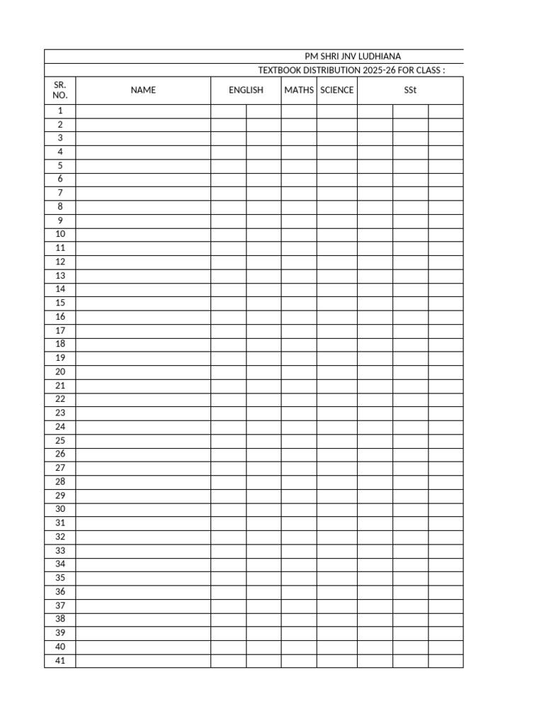 Textbook Distribution | PDF
