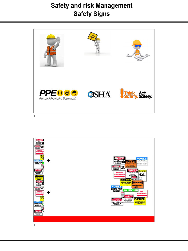 Safety Signs and Tags and Energy Controls | PDF | Dangerous Goods | Safety