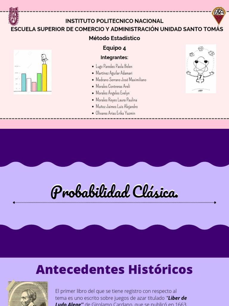 Probabilidad Clasica Equipo 4 | PDF | Probabilidad | Aritmética