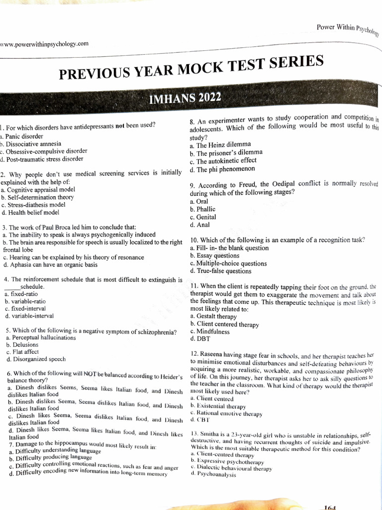 Imhans 2022 2 | PDF | Psychotherapy | Aphasia