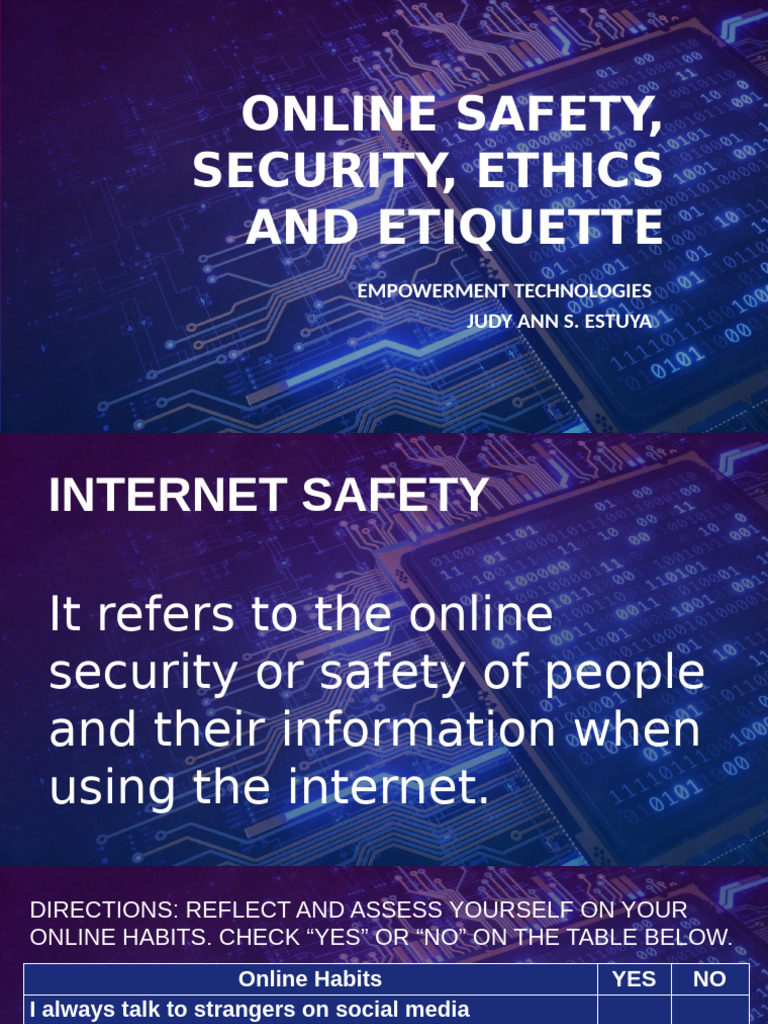 Module2 - Online Safety and Netiquette | PDF