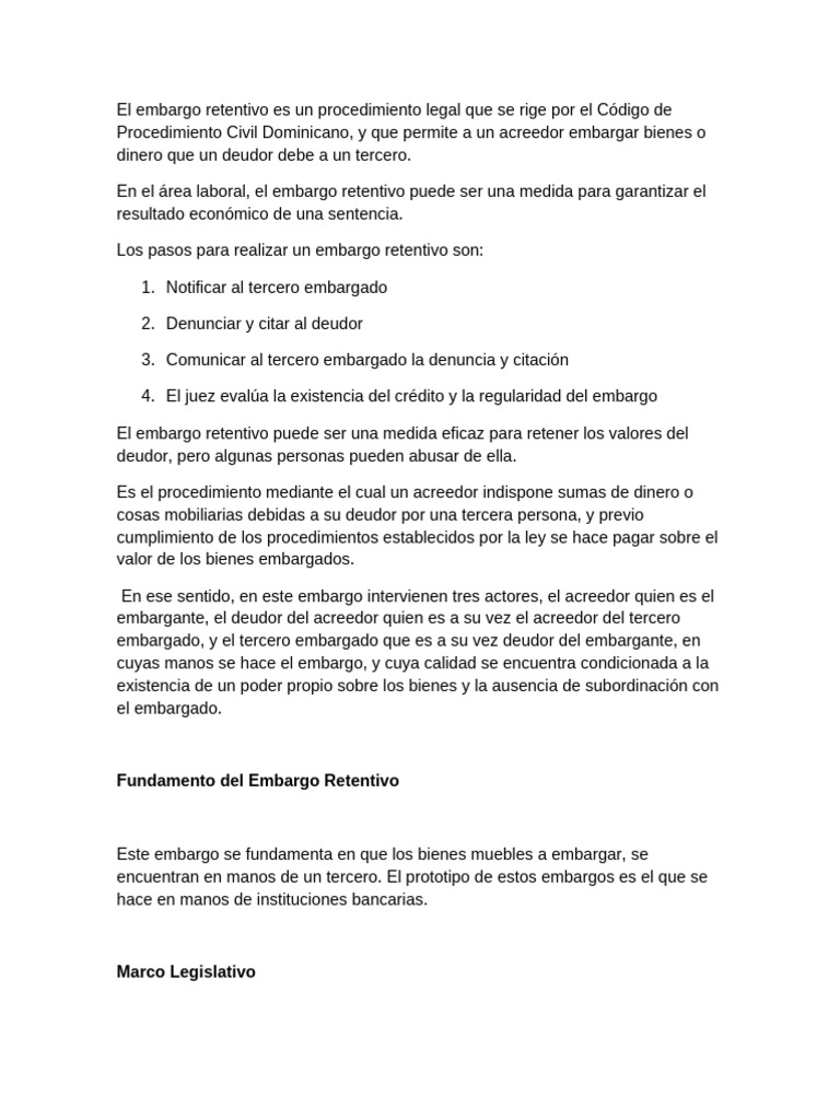 Desarrollo - Trabajo Final - El Embargo Retentivo en El Area Laboral II ...