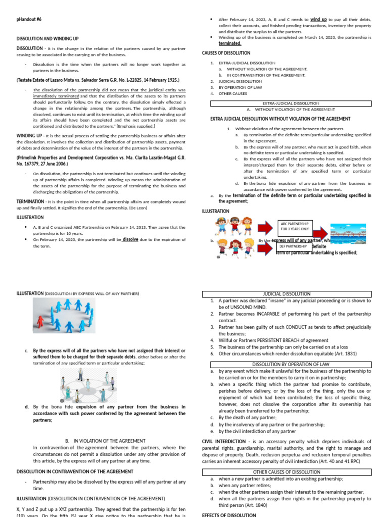 Handout6 (ParCor) | PDF | Partnership | Limited Partnership