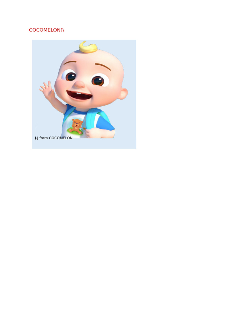 COCOMELON | PDF