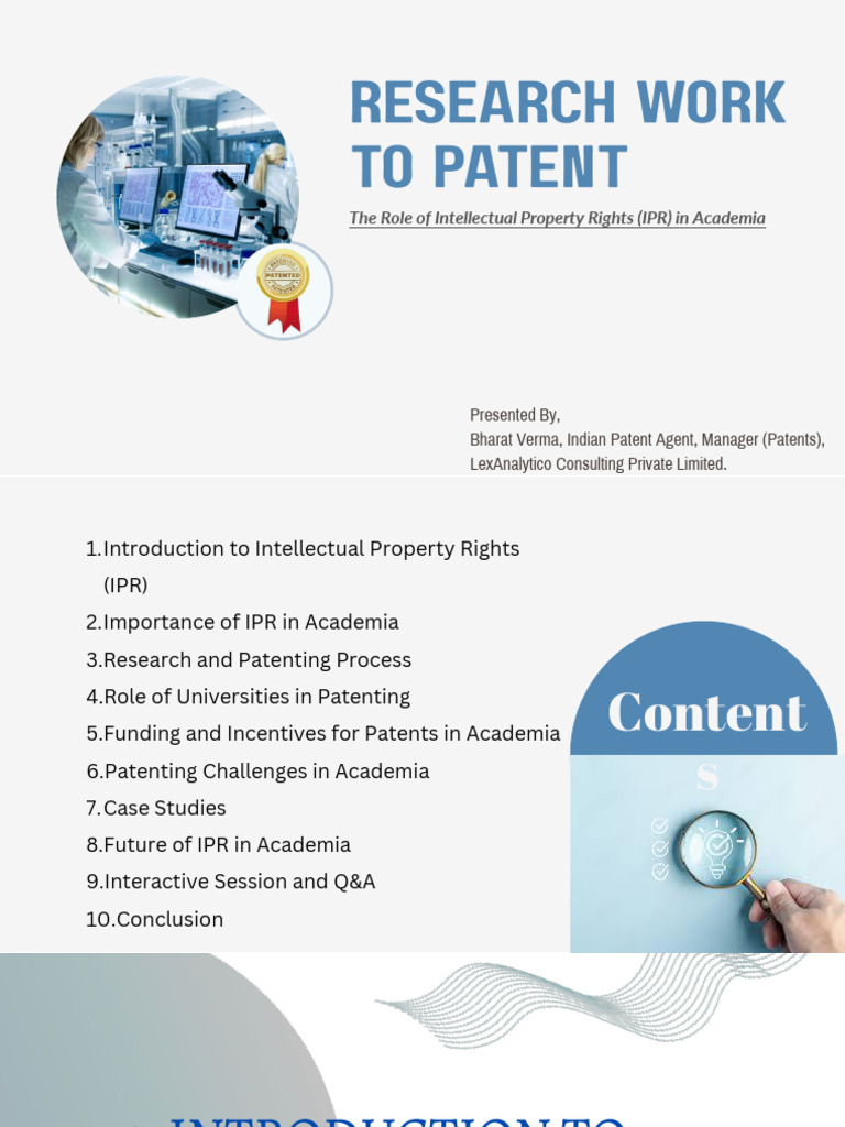 IPR's Impact on Academic Innovation | PDF | Intellectual Property | Patent