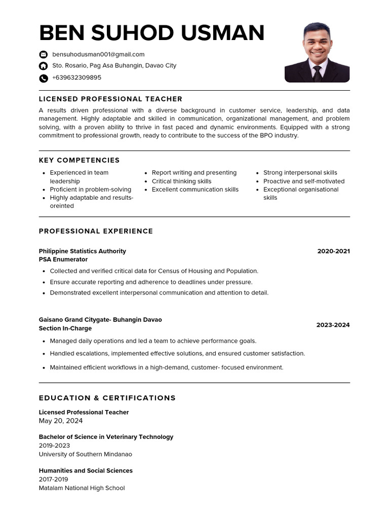 Ben Usman Resume | PDF