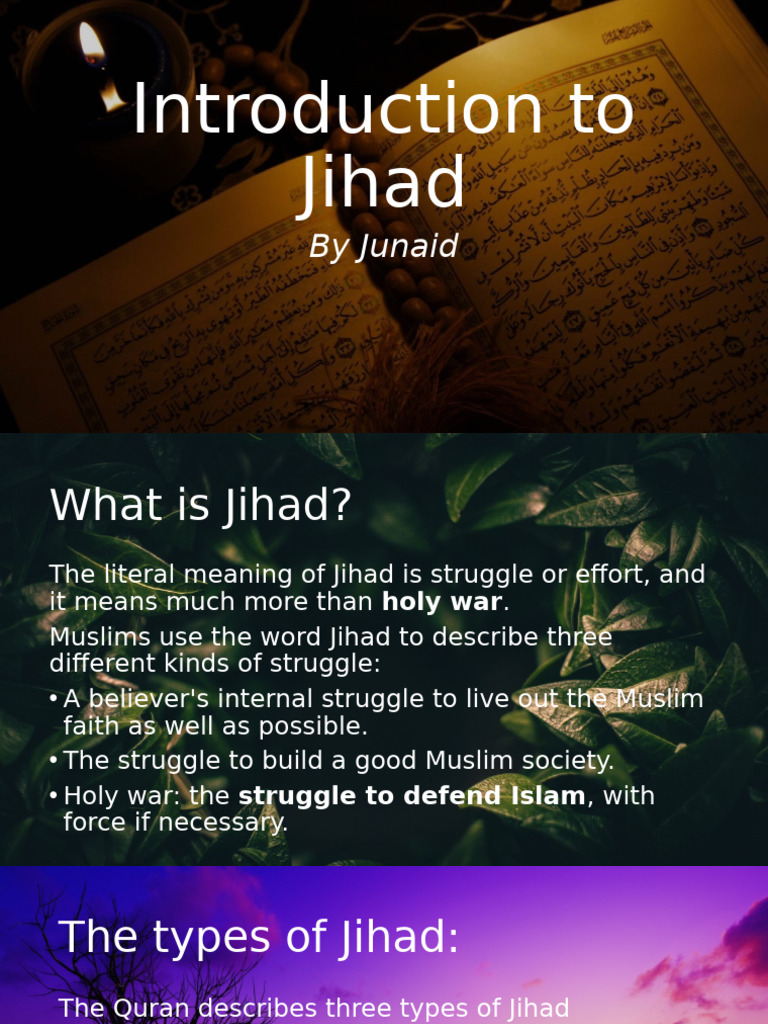 Introduction To Jihad | PDF