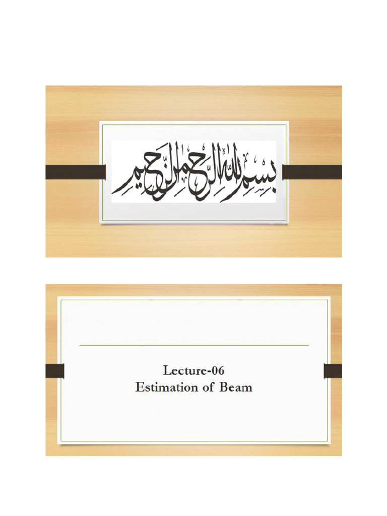 Lecture 06 (1) | PDF | Bending | Length