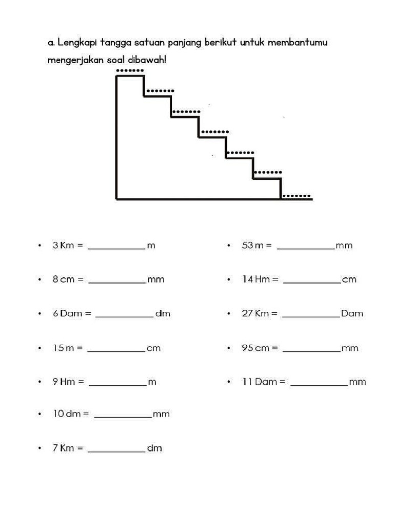 Satuan Panjang Kelas 3 | PDF