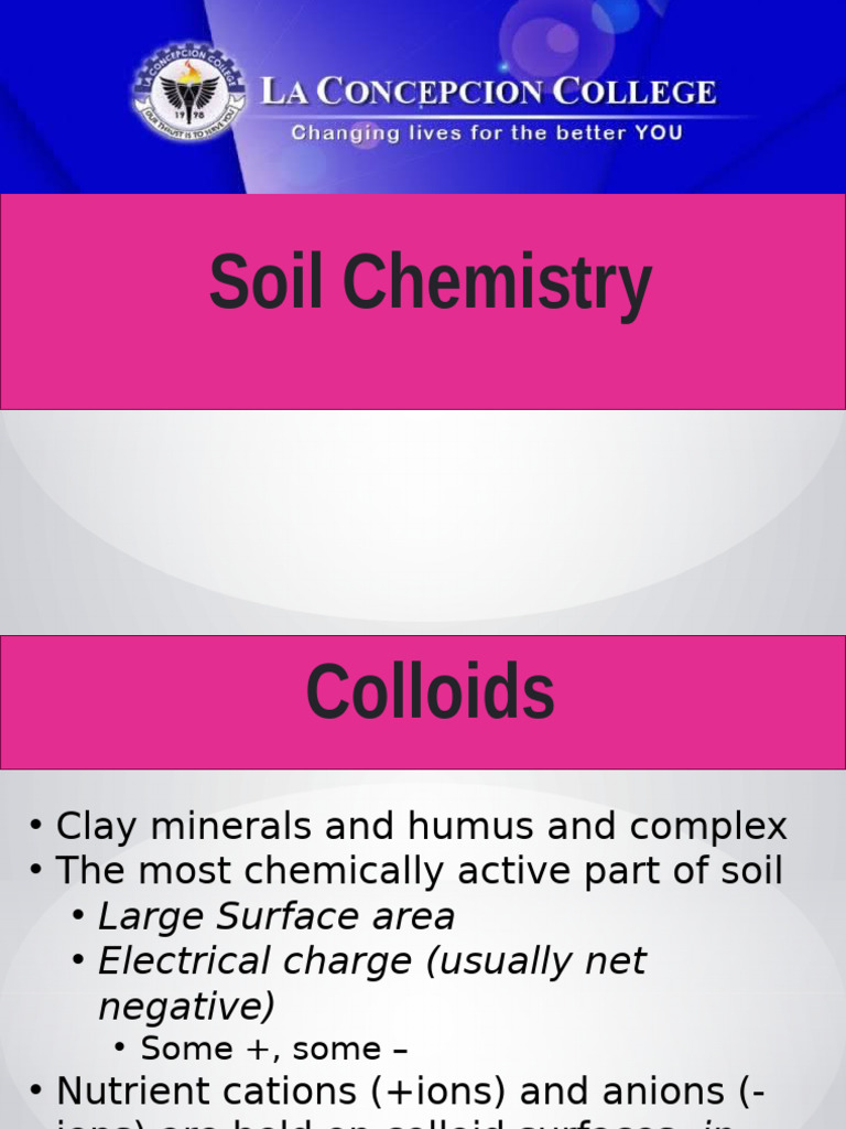 Chemistry of Soil | PDF | Soil | Ion