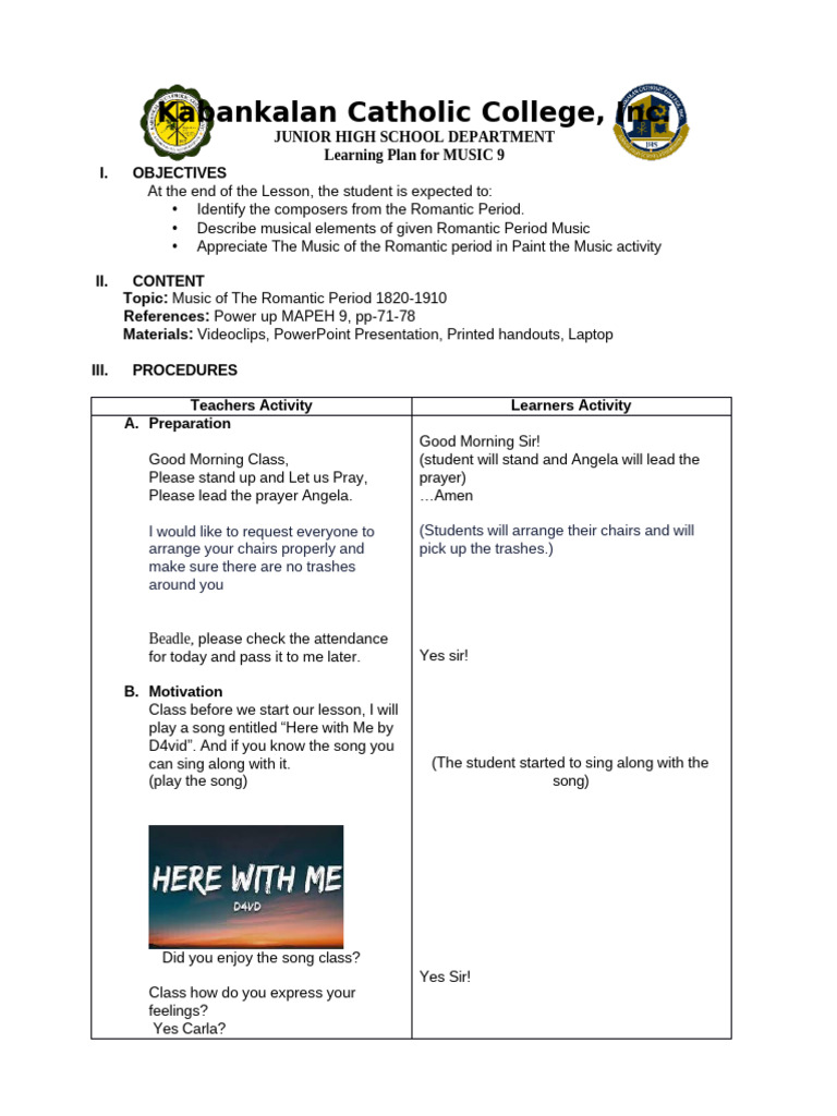 G9 Music LP Music of The Romantic Period | PDF | Frédéric Chopin ...