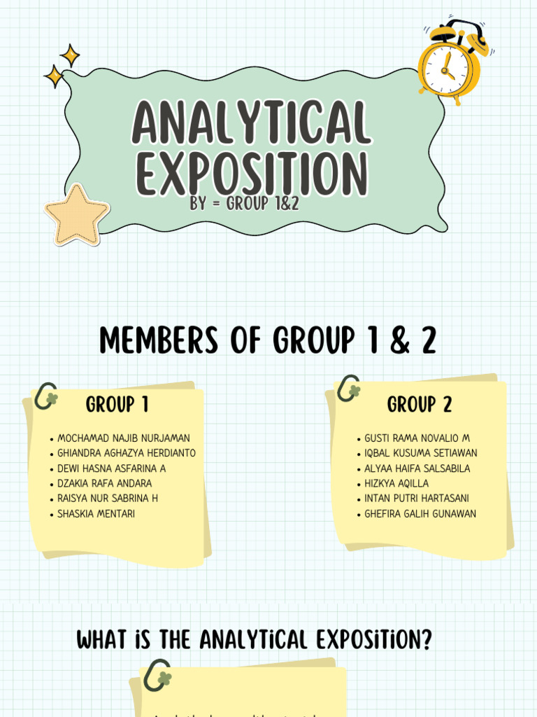 Analytical Exposition Group 1 & 2 PDF | PDF | Linguistics | Grammar