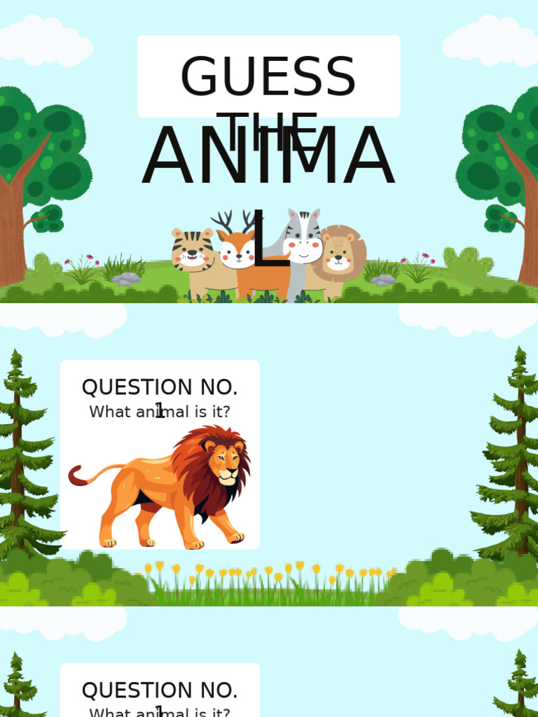 Animal Guessing Game Questions | PDF