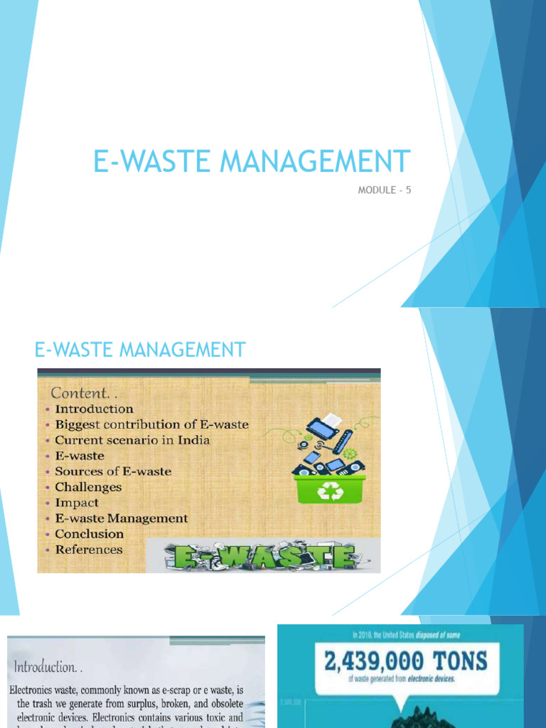 E-Waste Management Rules Overview | PDF | Electronic Waste | Economy ...
