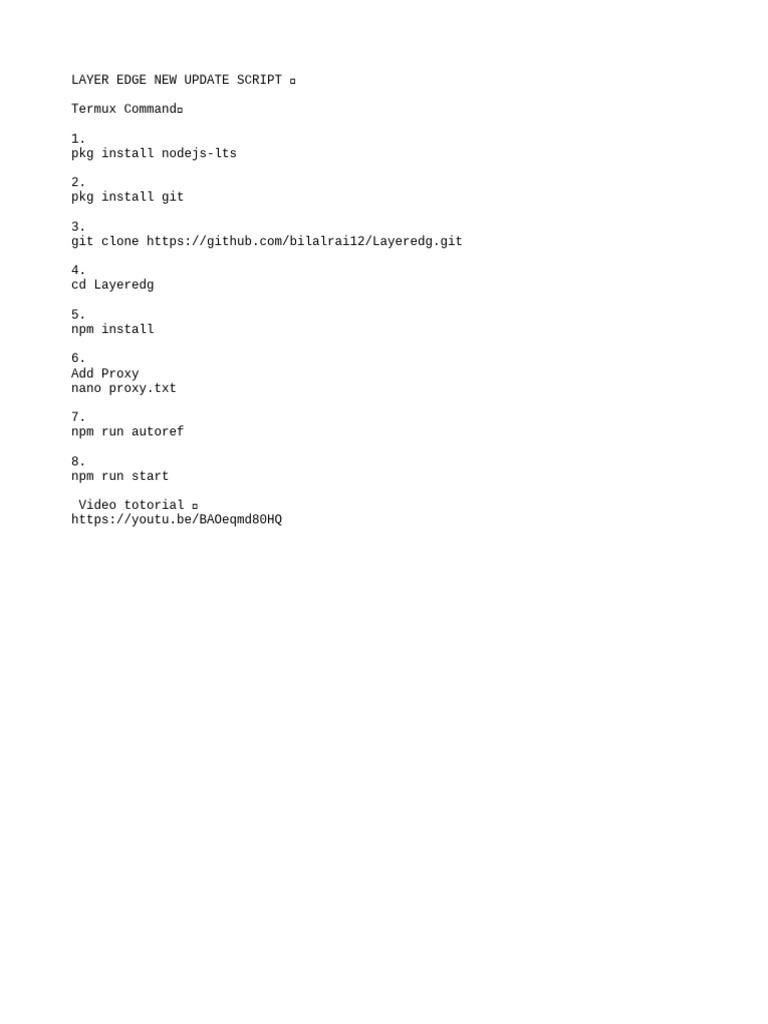 Layer Edge New Update Script ? | PDF