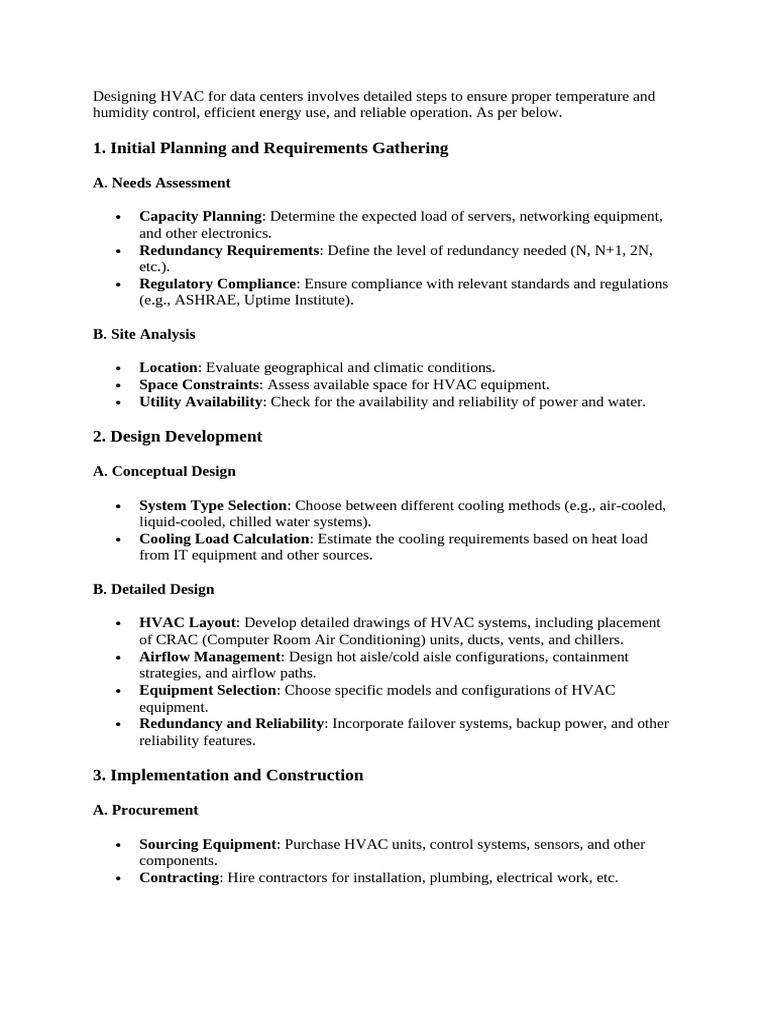 How We Design Hvac For Data Centers | PDF | Data Center | Reliability ...