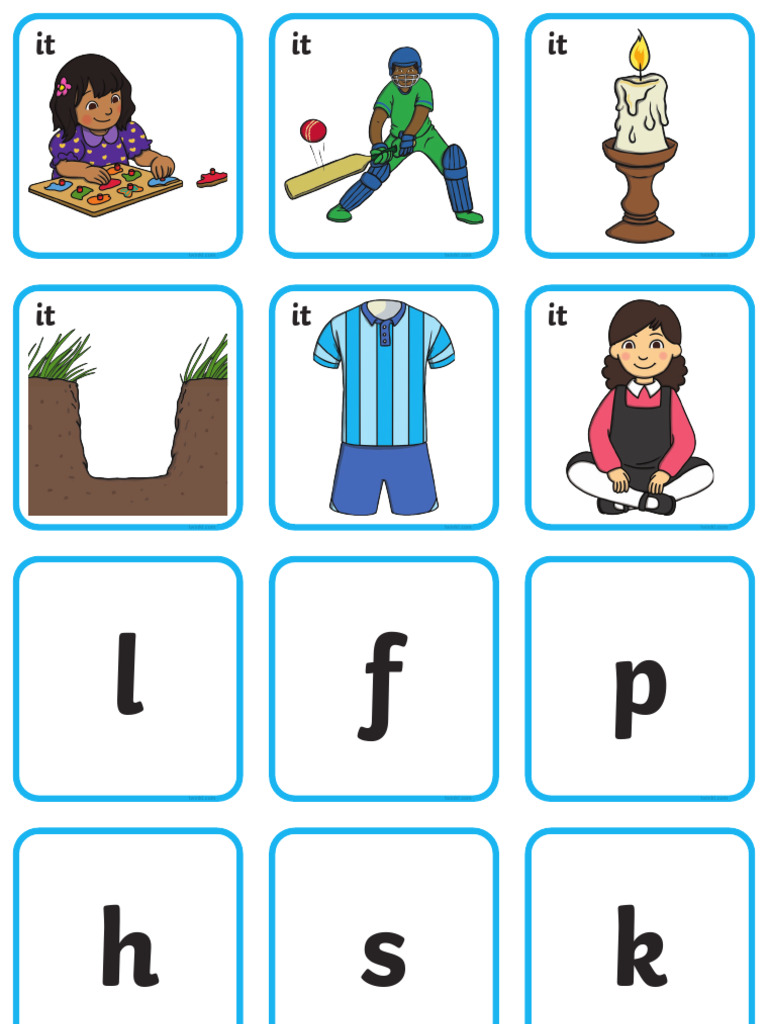 T L 10170 It Words and Picture Matching Matching Cards Ver 1 | PDF