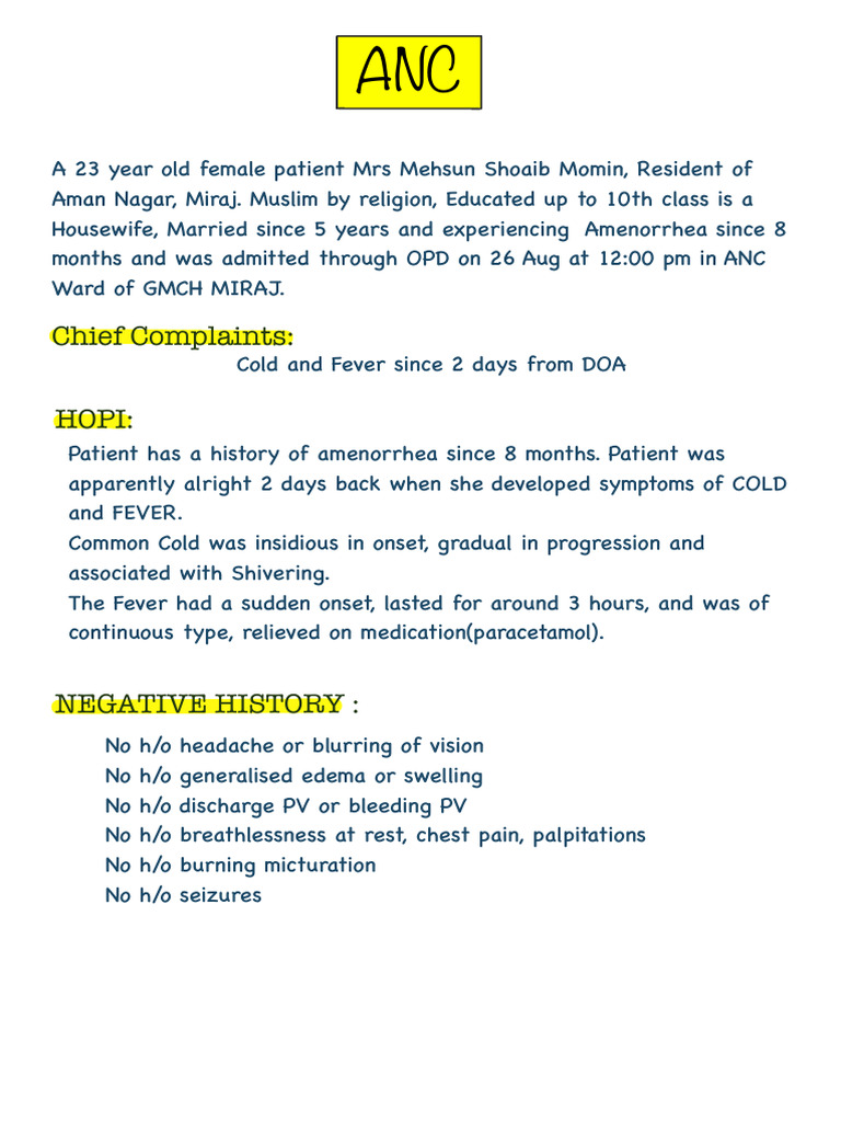 ANC Final | PDF | Pregnancy | Medical Specialties