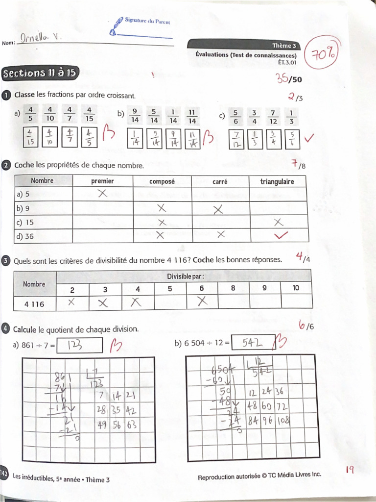 Exemple Maths Contrôle Conn. | PDF