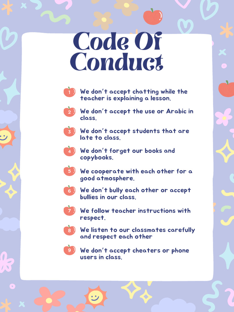 Classroom Behavior Guidelines | PDF