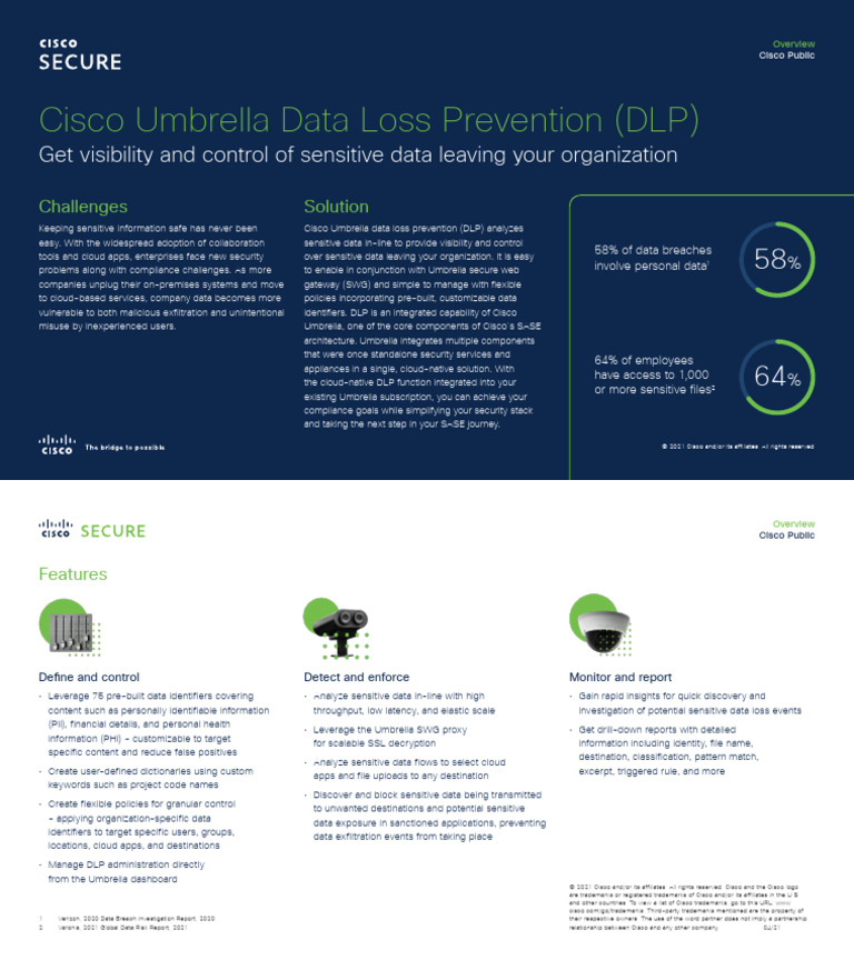 cisco-umbrella-data-loss-prevention-dlp | PDF | Security | Computer Security