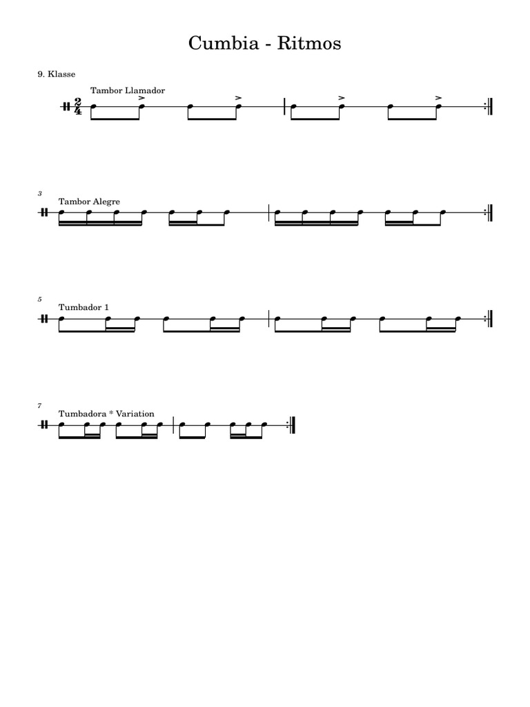Cumbia - Ritmos | PDF