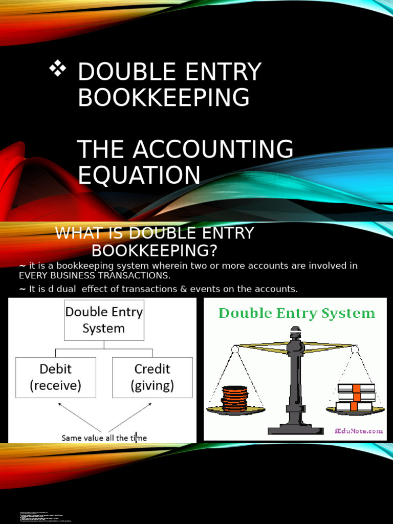 Double Entry Bookkeeping | PDF