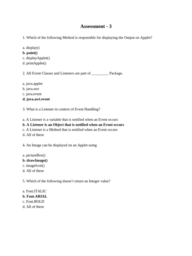 Continuous Assessment - 3 | PDF