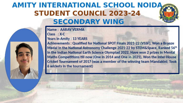 Aarav Verma XC - PPT Template (Student Council 2022-23) | PDF