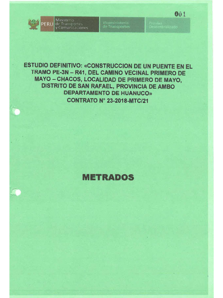 Metrado Puente | PDF
