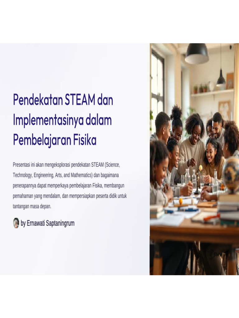 Implementasi STEAM dalam Pembelajaran Fisika | PDF