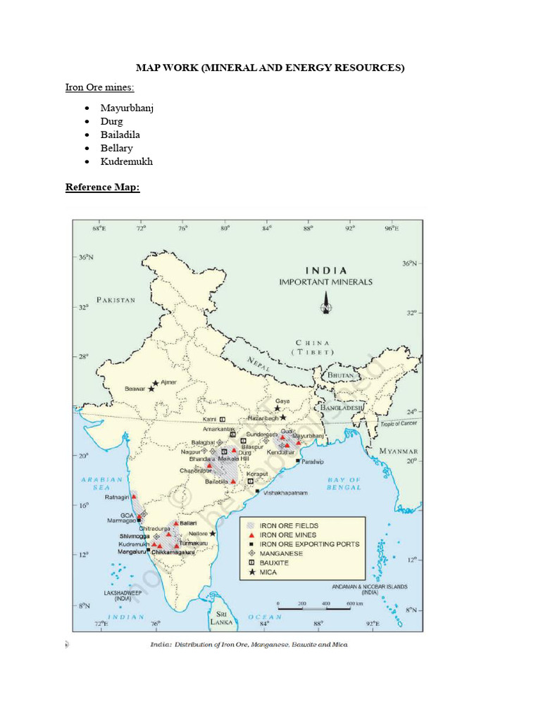 Mineral Resource Map Overview | PDF